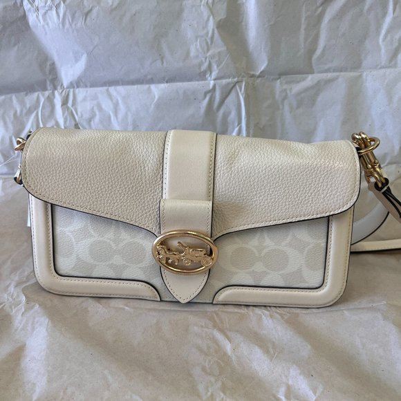 Coach | Bags | Georgie Shoulder Bag In Signature Canvas Coach C467 | Poshmark